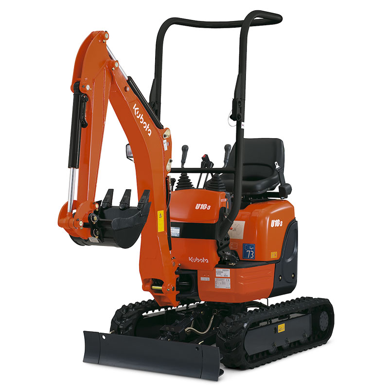 Mini-pelles KUBOTA 1T neuf - Location & Vente - Bouchard Manutention